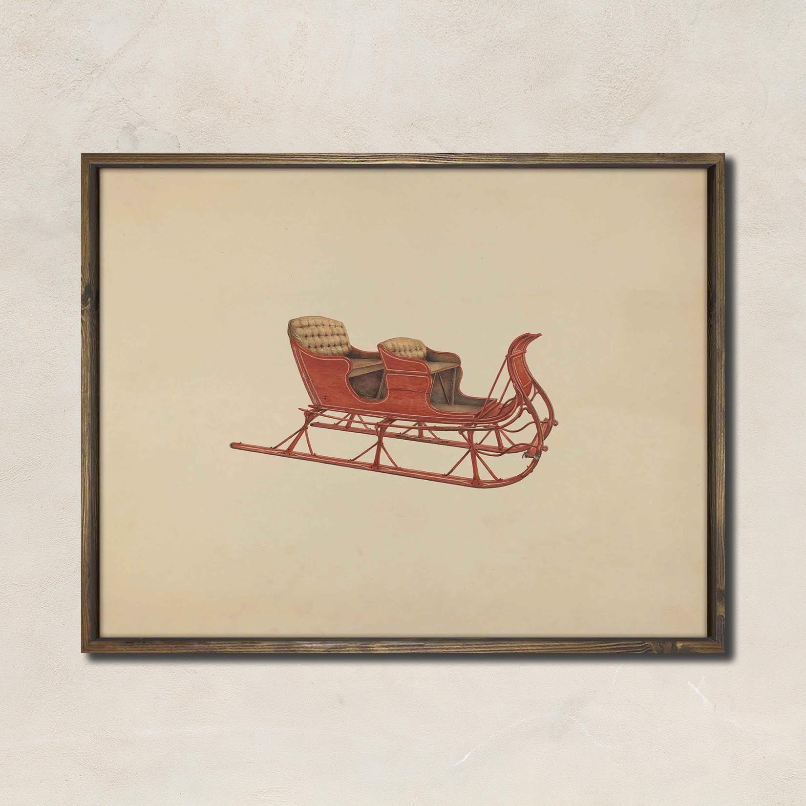 Red Sleigh – Simply Inspired Design Co