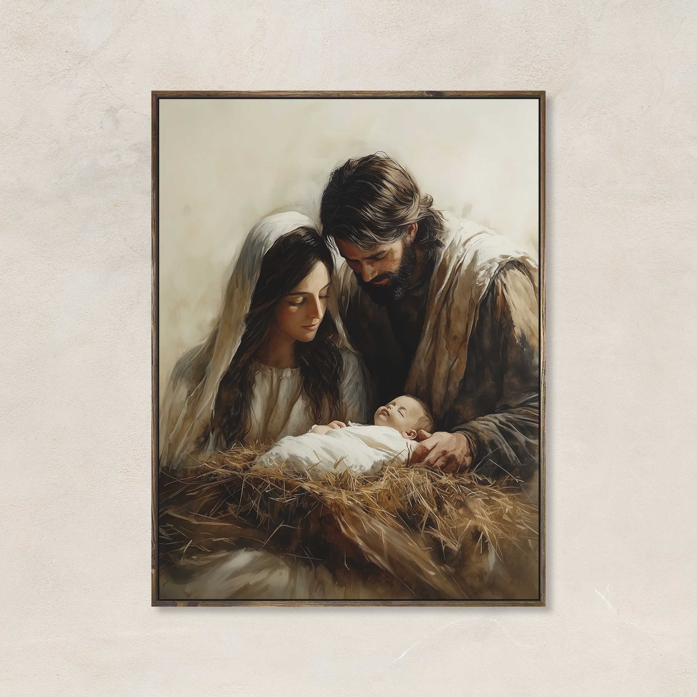 Nativity Christmas Canvas Art - Emmanuel – Simply Inspired Design Co