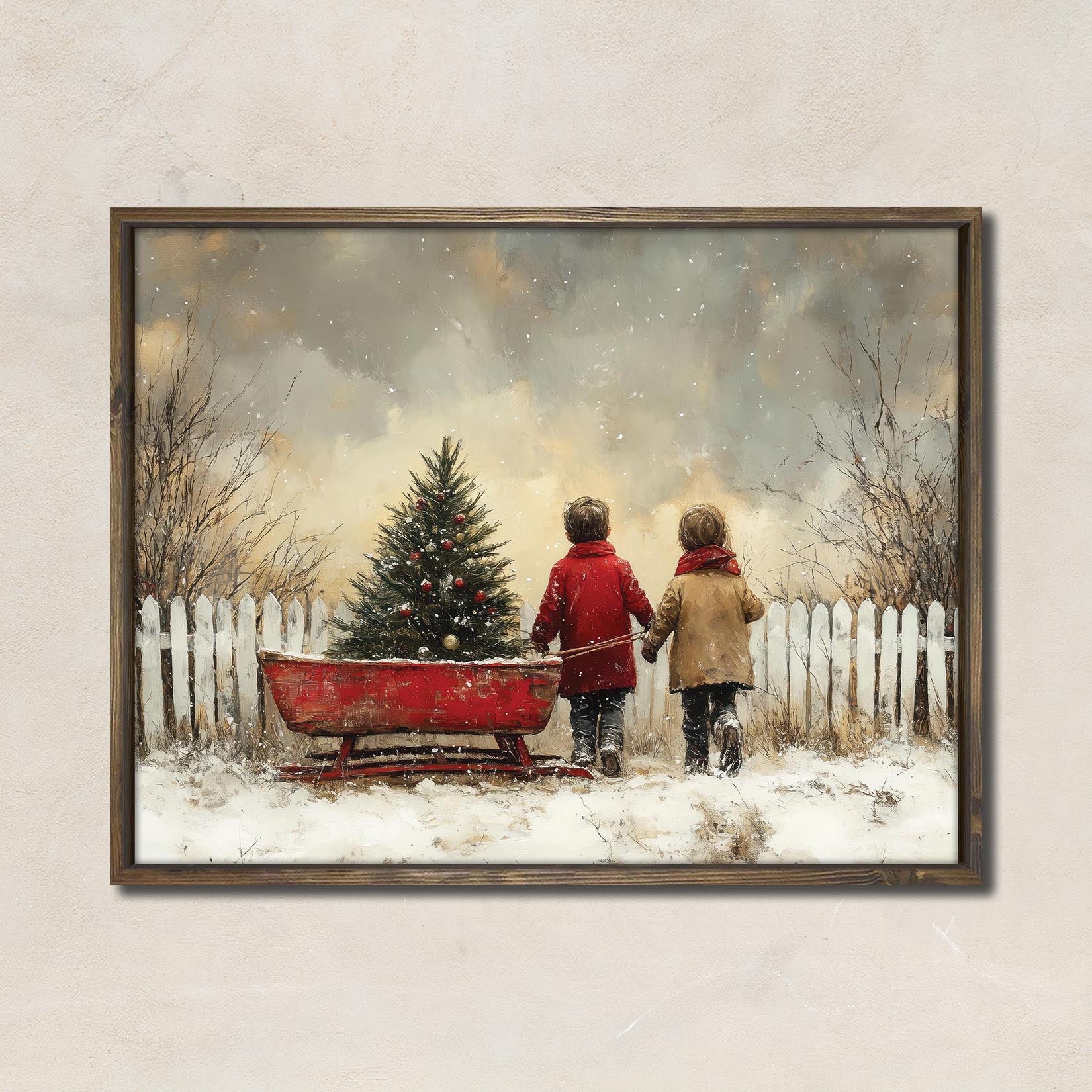 Pulling the Sled Wall Art – Simply Inspired Design Co