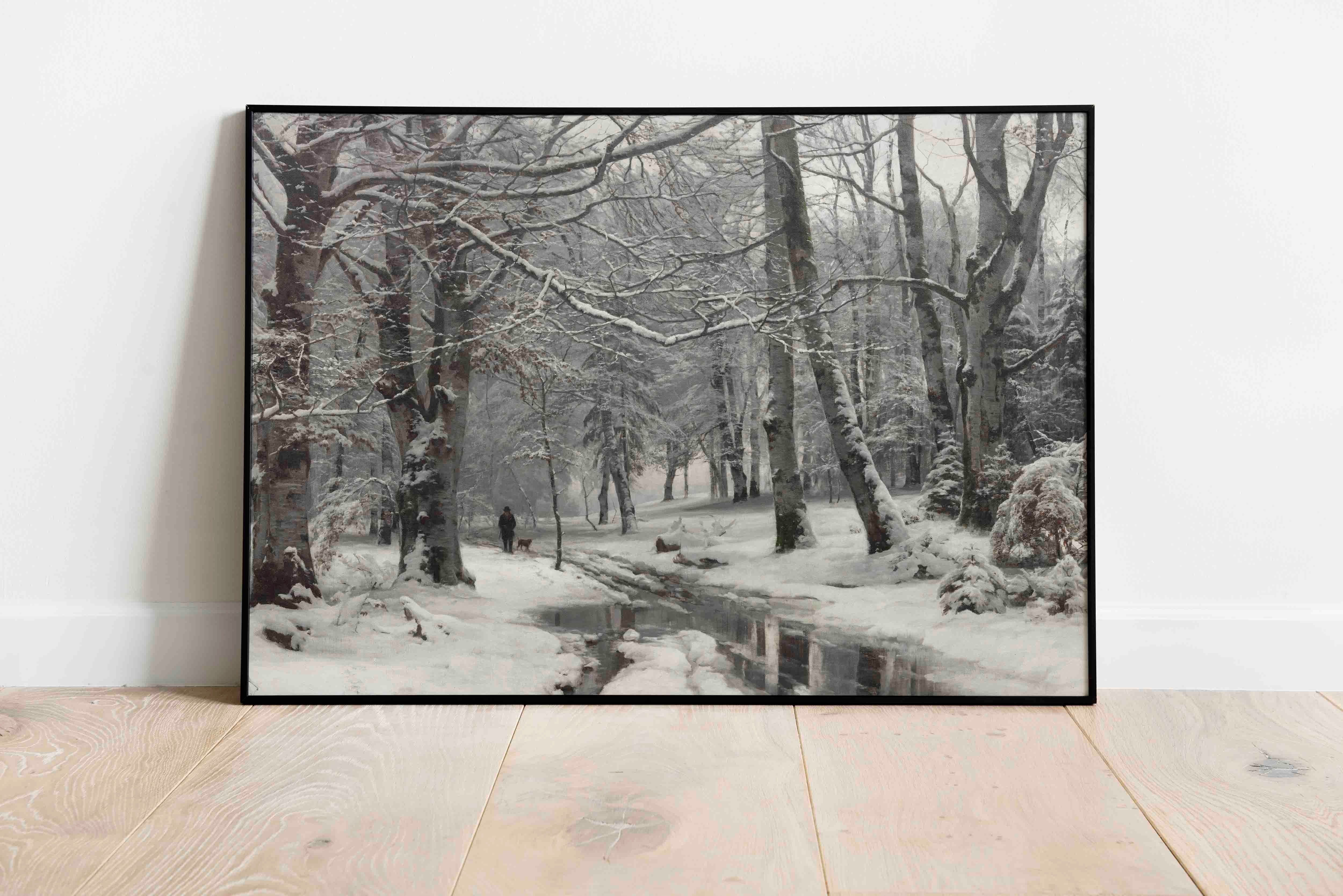 Snowy Winter Landscape Print – Simply Inspired Design Co