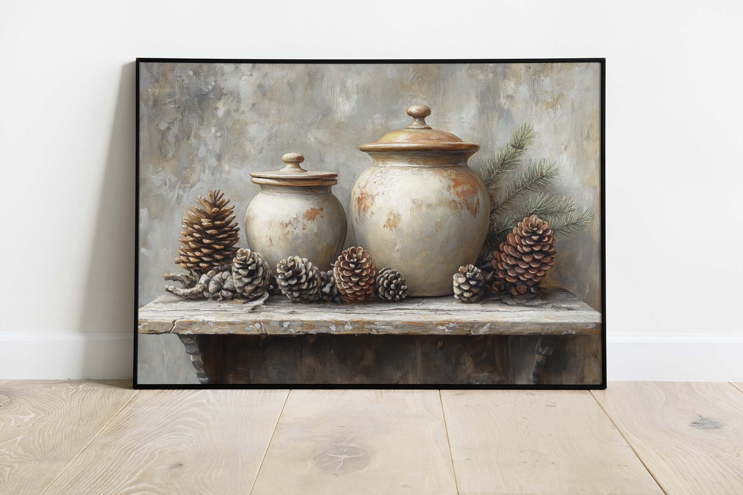 Still Life Christmas Pots - DIGITAL – Simply Inspired Design Co