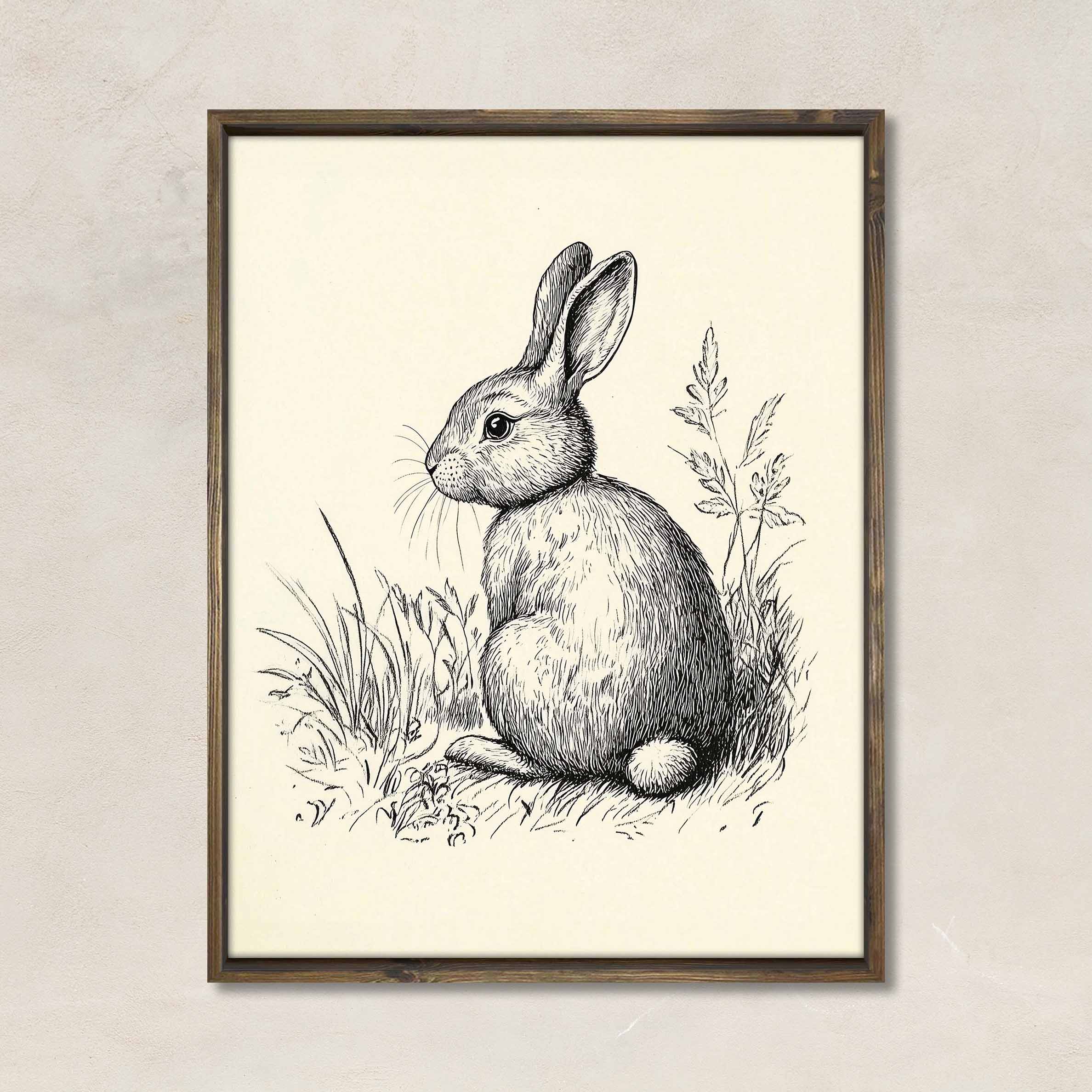 Vintage Rabbit Sketch – Simply Inspired Design Co