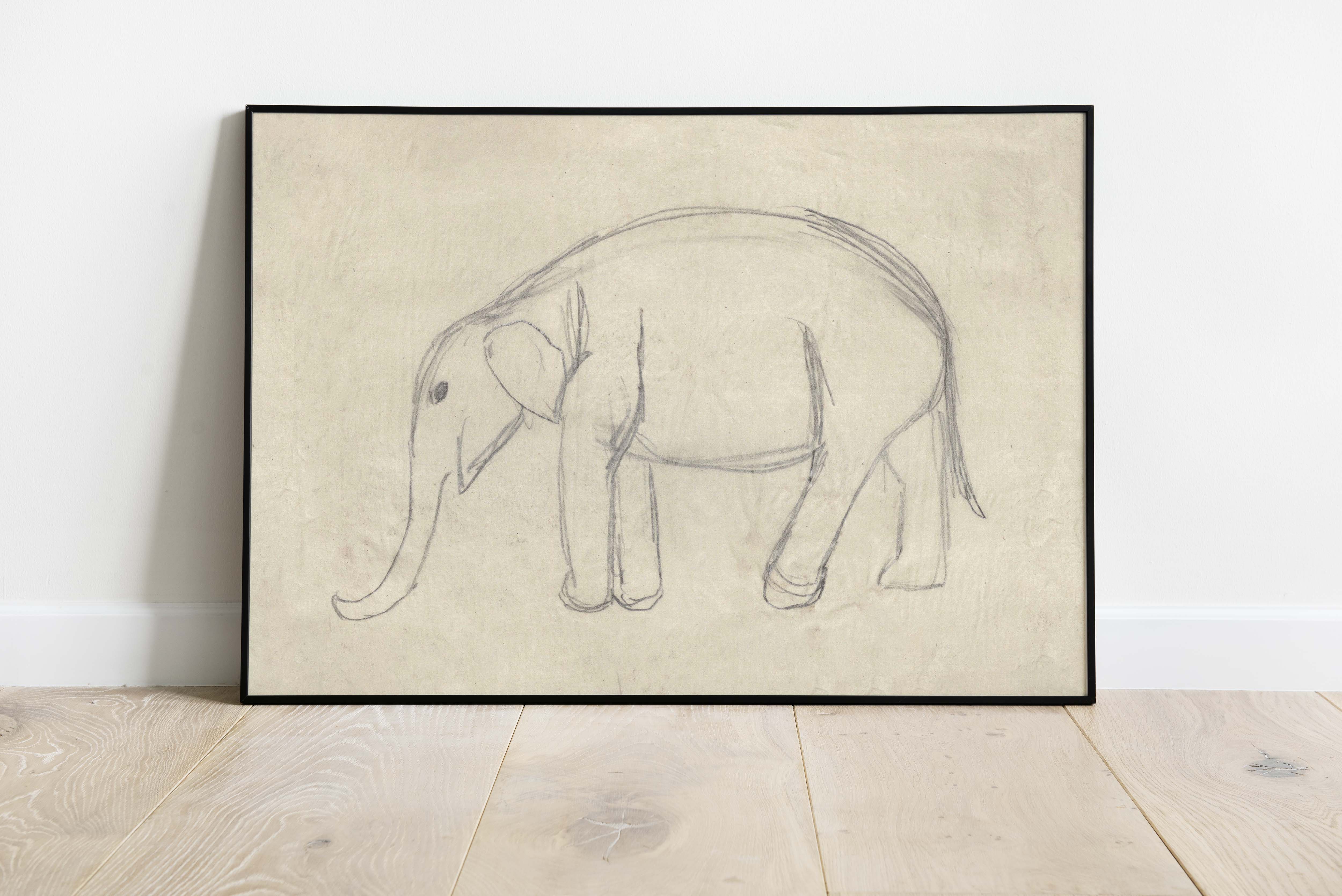Elephant Sketch – Simply Inspired Design Co